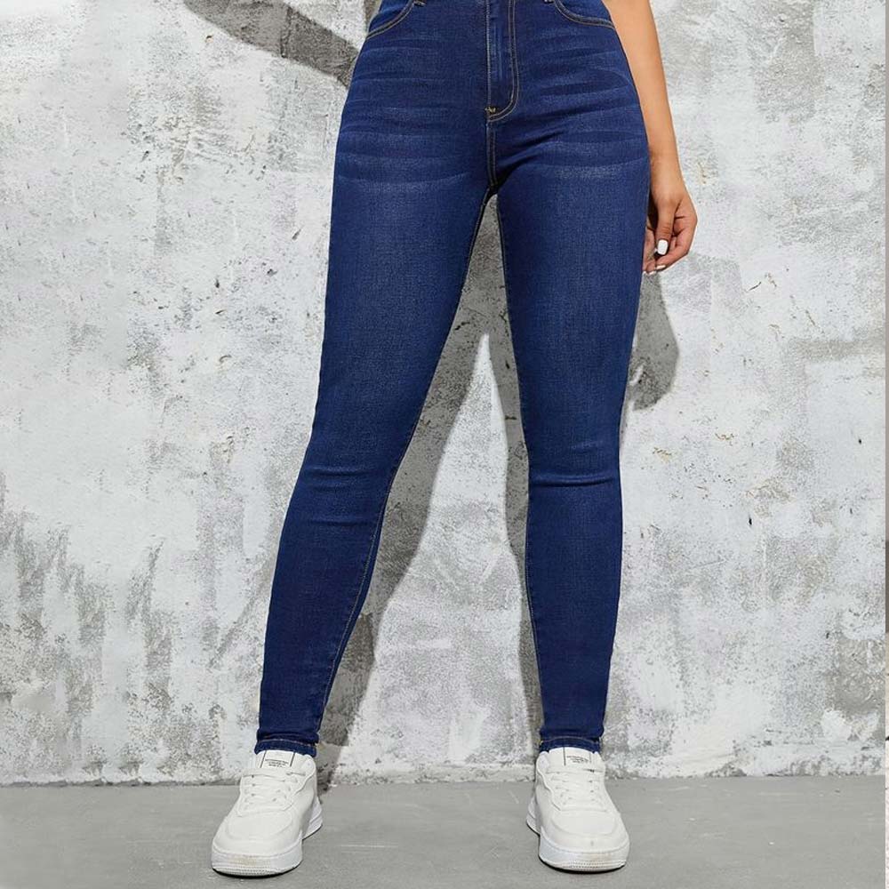 Denim Pants - Polkadots