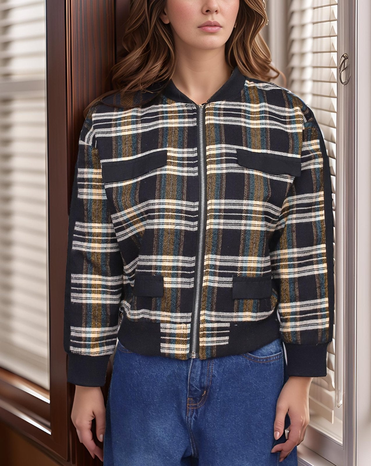 CHECKERED JACKET - Polkadots