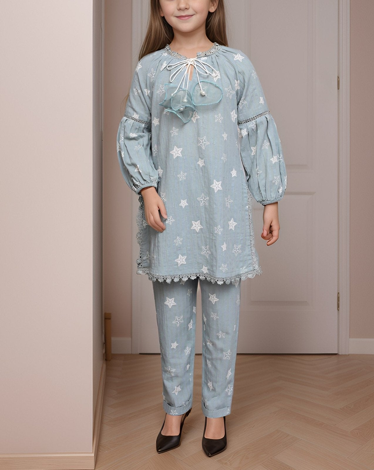GIRLS 2 PIECE SUIT - Polkadots