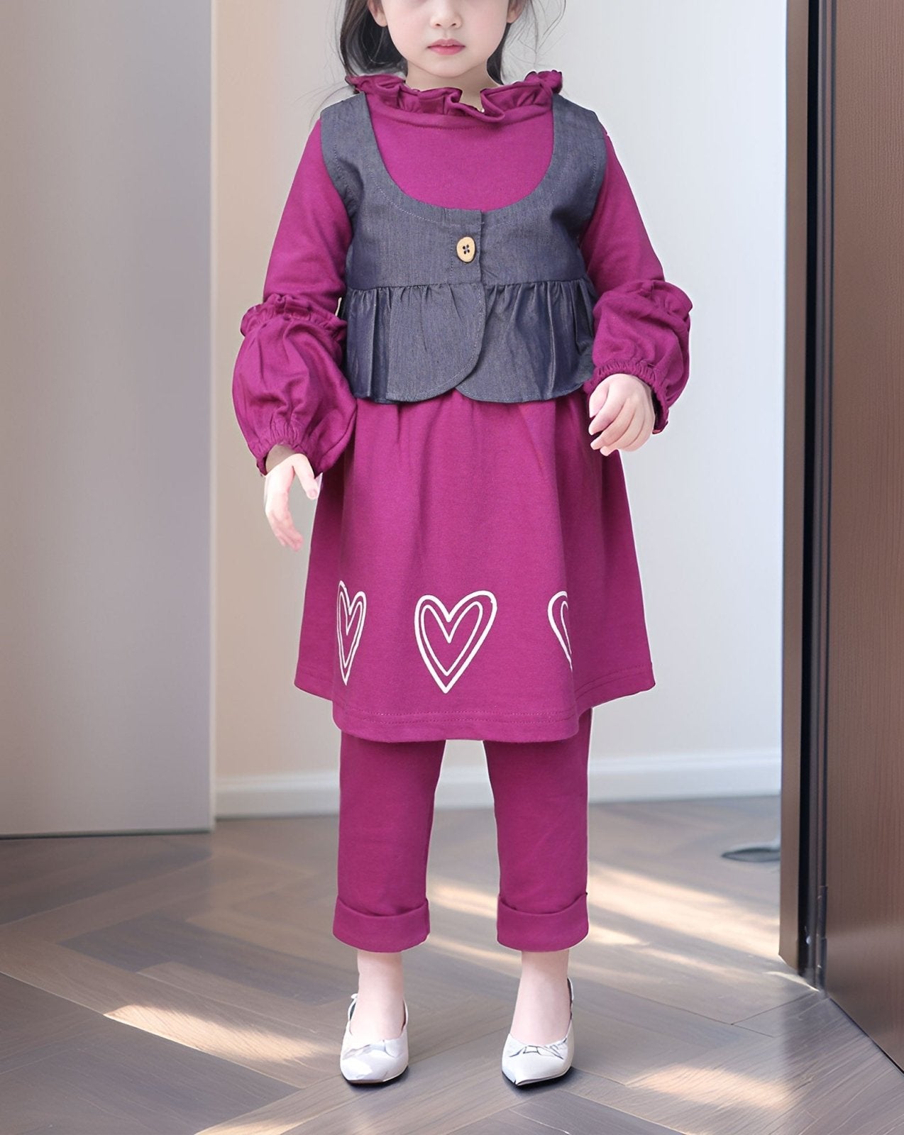 GIRLS 2 PIECE SUIT - Polkadots