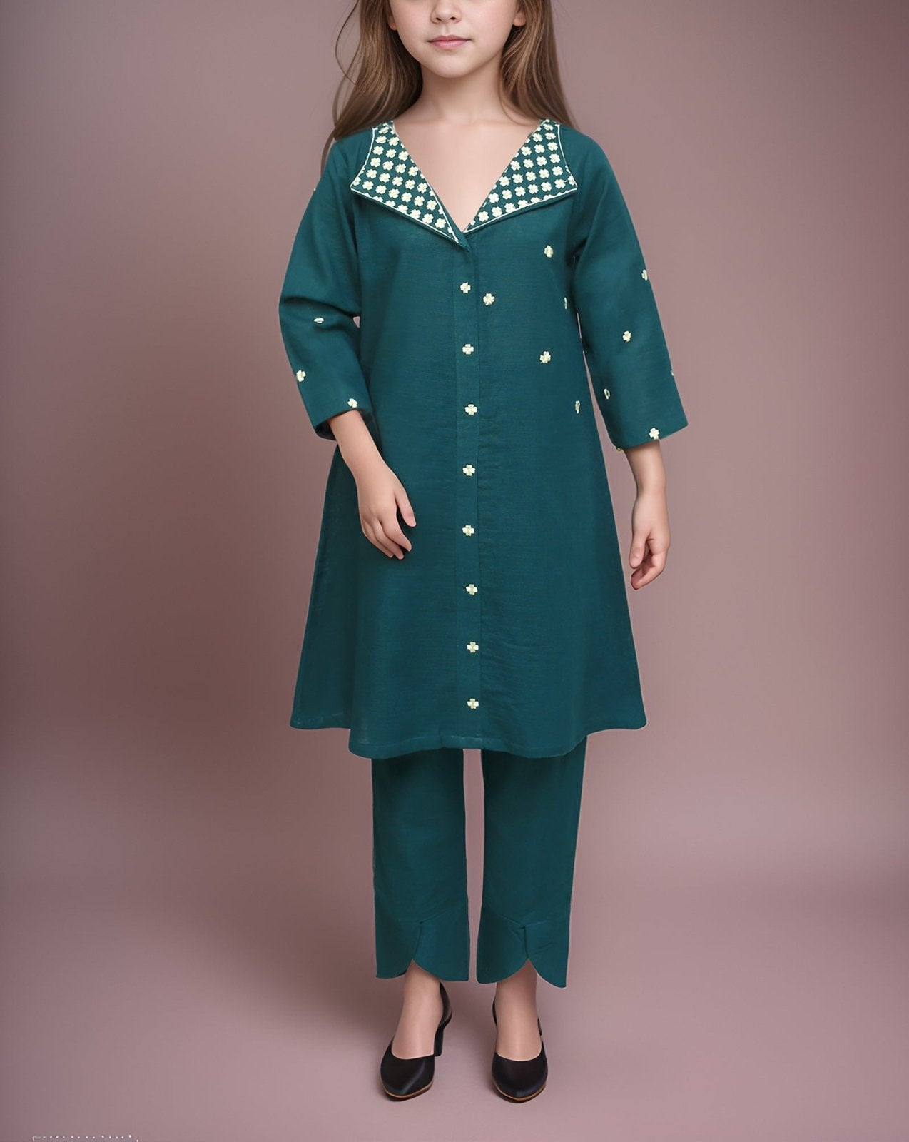 GIRLS 2 PIECE SUIT - Polkadots