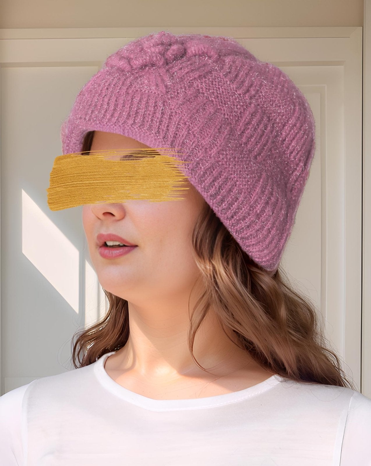 WOOLEN BEANIE HAT - Polkadots